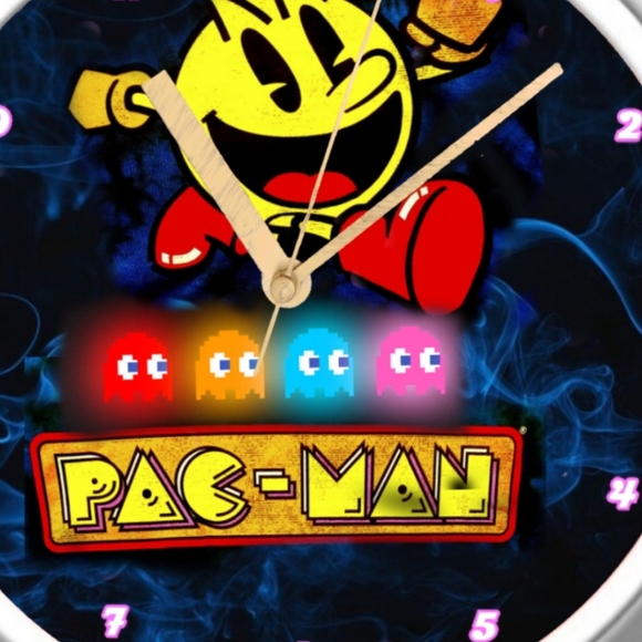 pac man | Wall Decor | Pac Man Clock | Poshmark